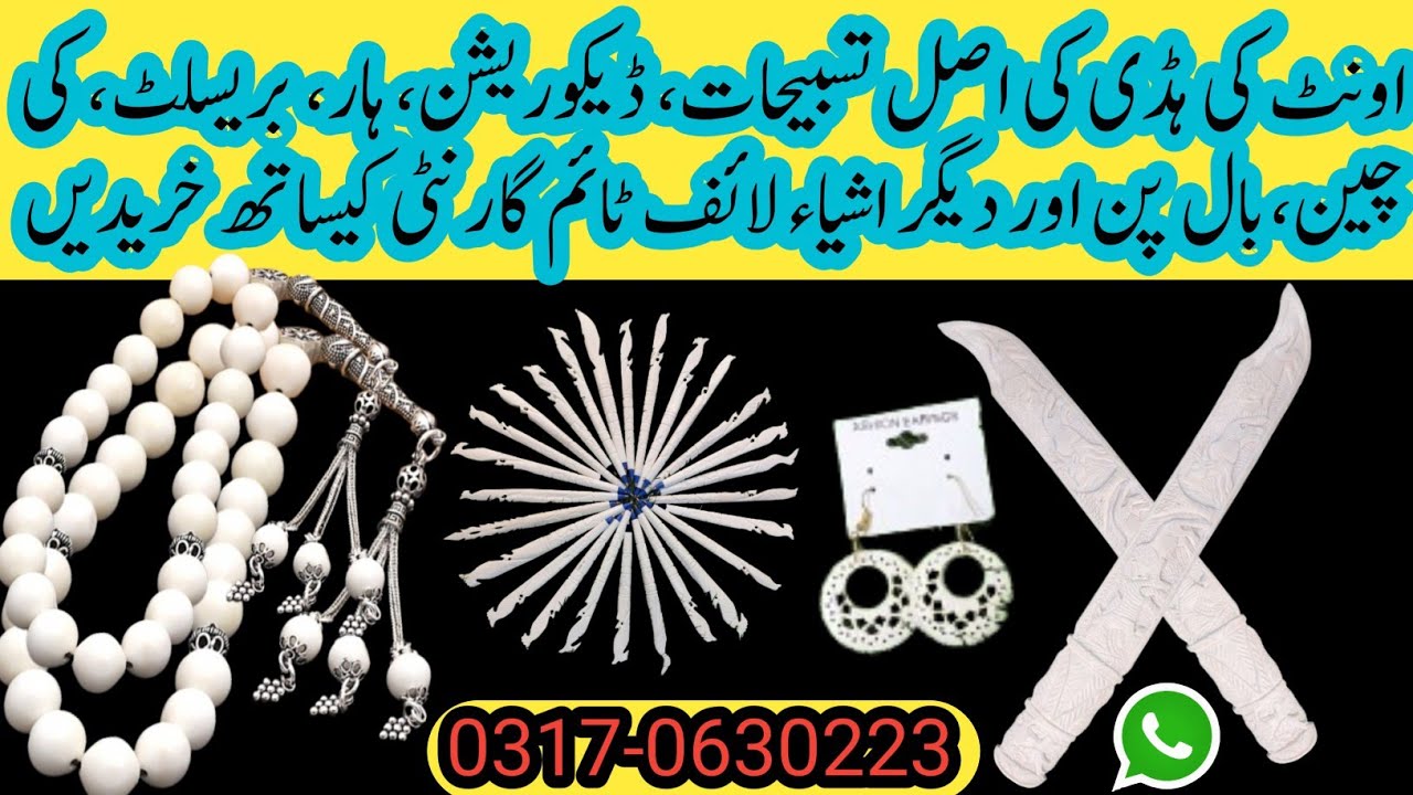Real camel bone & its products variety - YouTube
