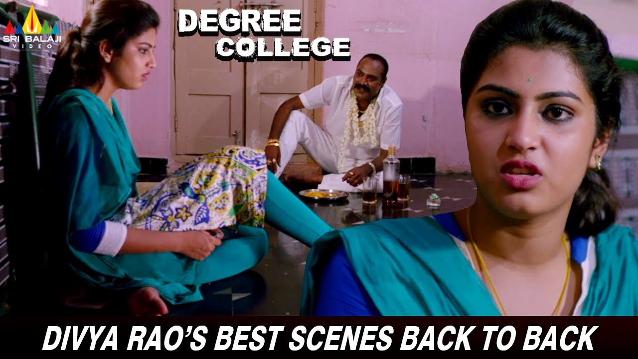 Divya Rao's Best Scenes Back to Back | Degree College | Mallesh ...