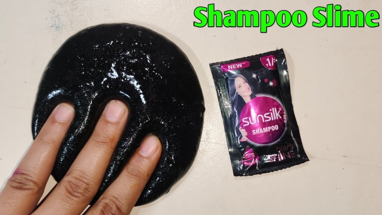 How to make slime with shampoo l How to make slime at home with shampoo ...