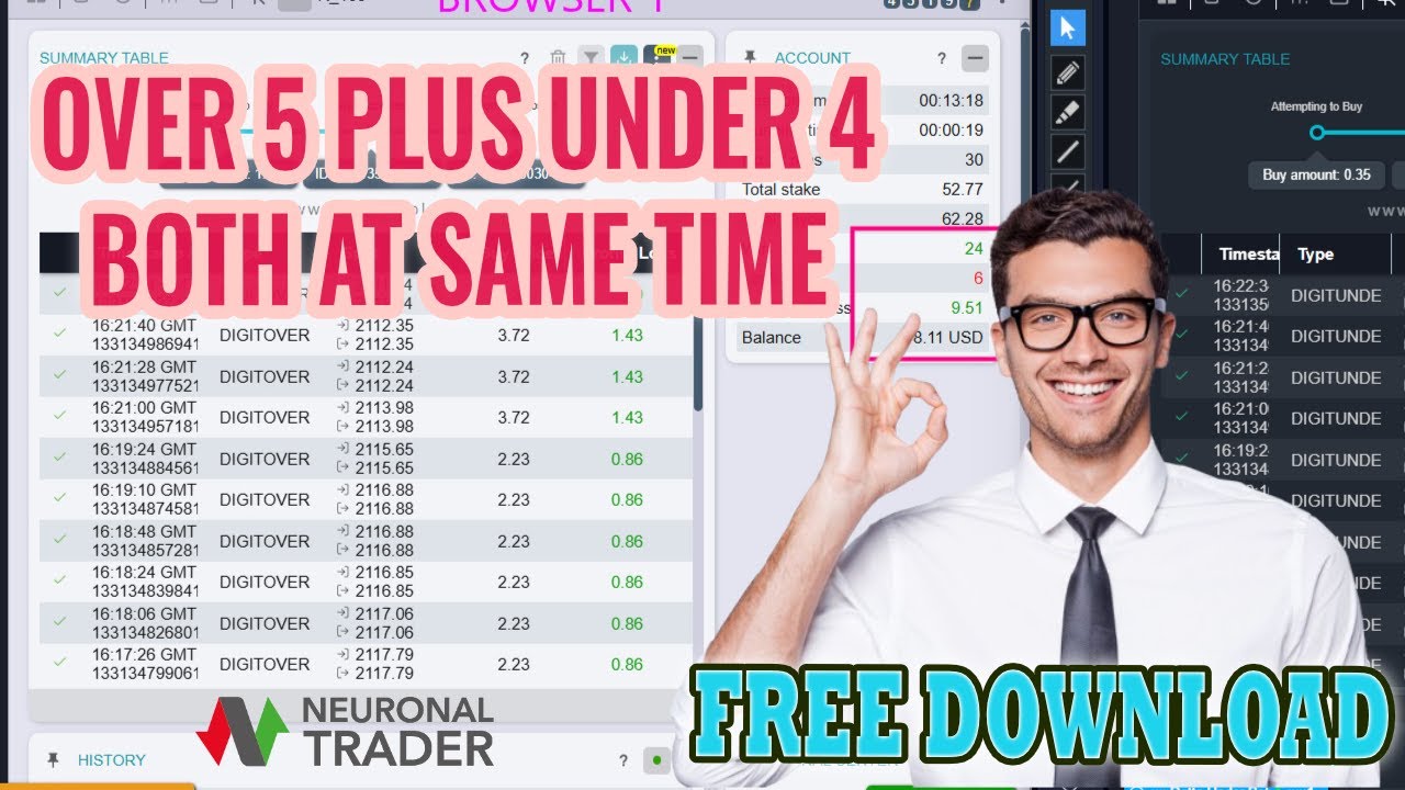 TRADING OVER 4 AND UNDER 5 BOTS AT THE SAME TIME🎯EASY AND SIMPLE - YouTube
