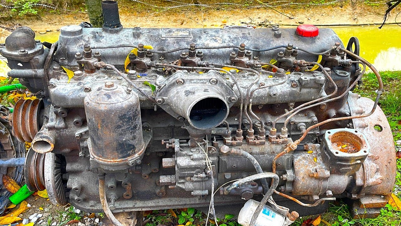 6 Cylinders Diesel Engine Recovery // Overhaul Truck Engine Guild - YouTube