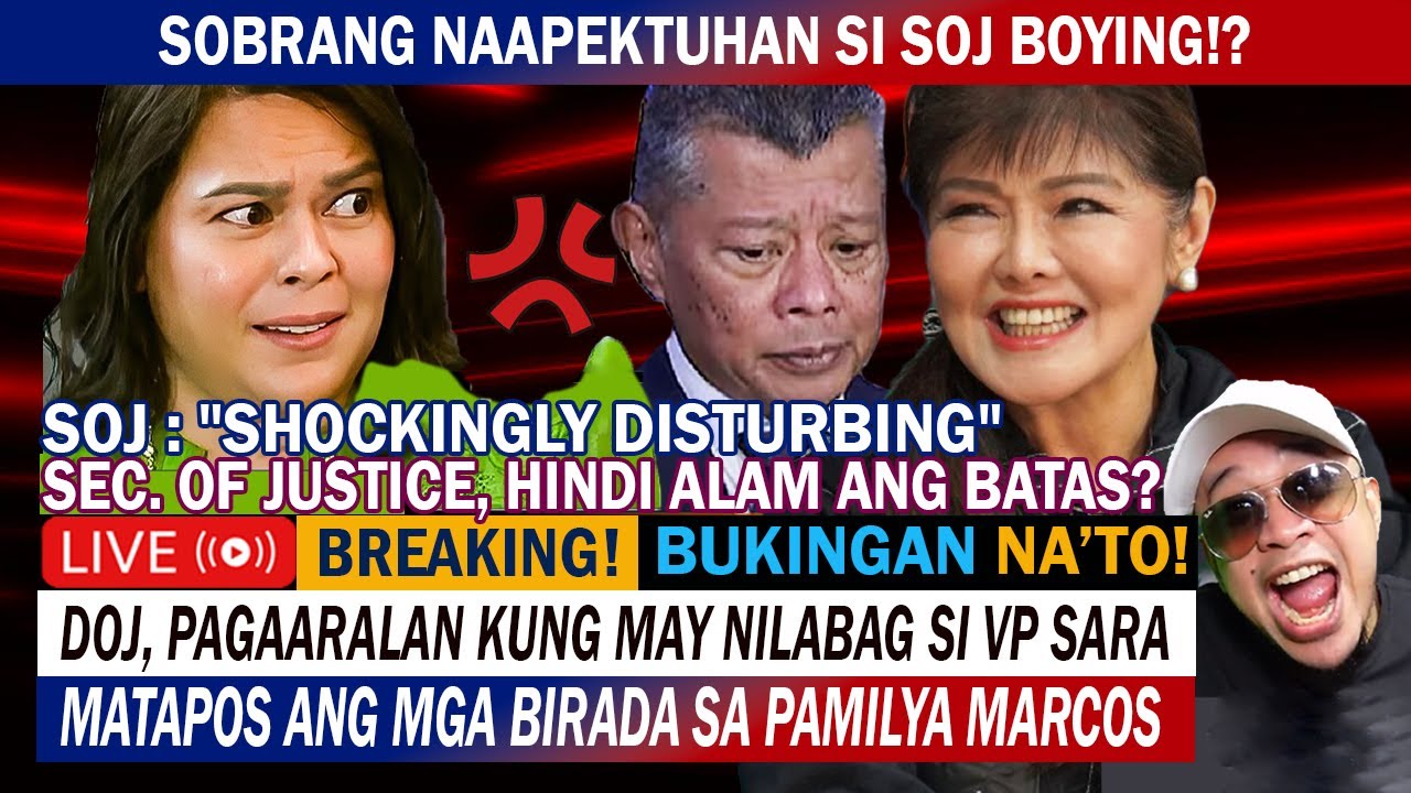 SUMASAWSAW NA! SOJ, KAKASUHAN SI VP SARA?! SOJ, SA PAHAYAG NI VP SARA SHOCKINGLY DISTURBING ...