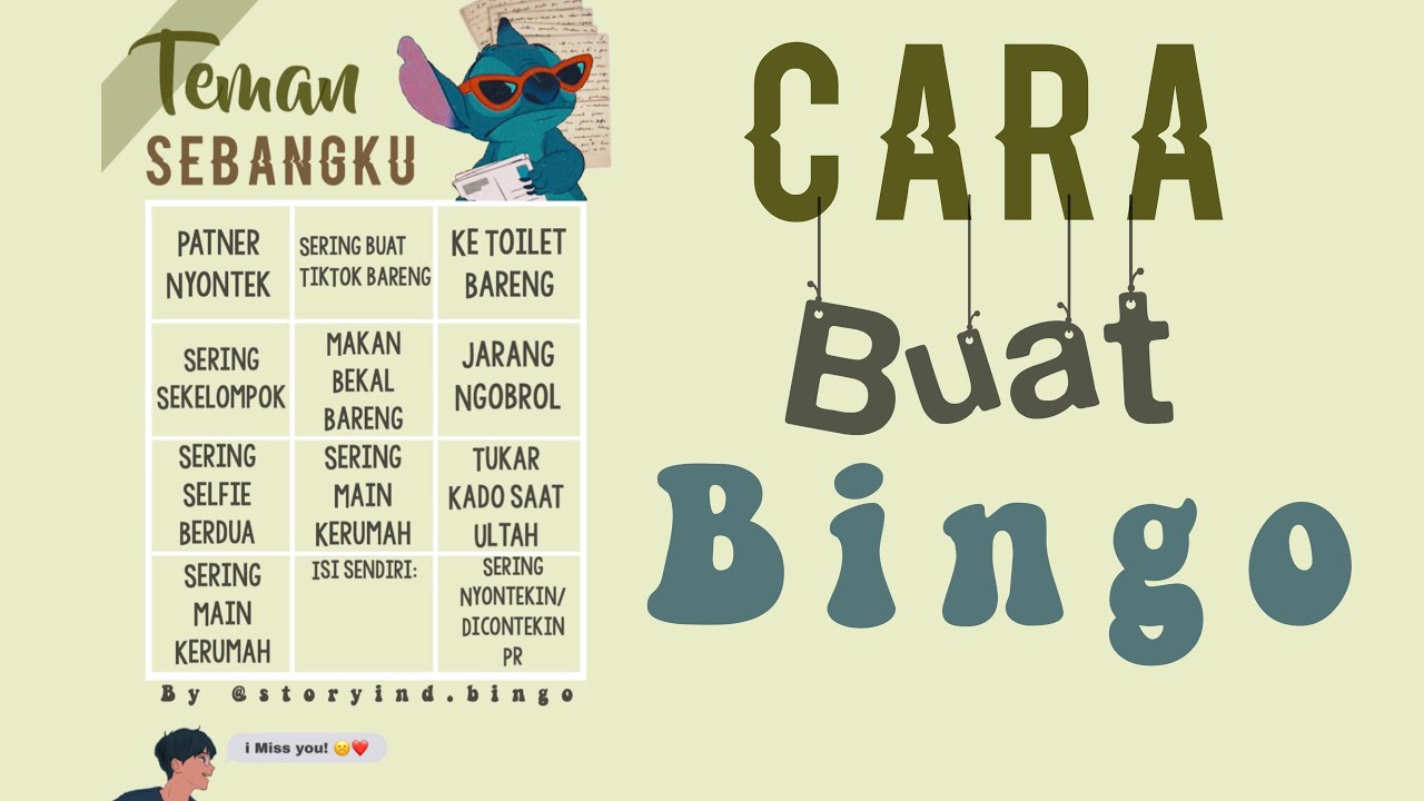 Cara buat bingo sendiri - YouTube