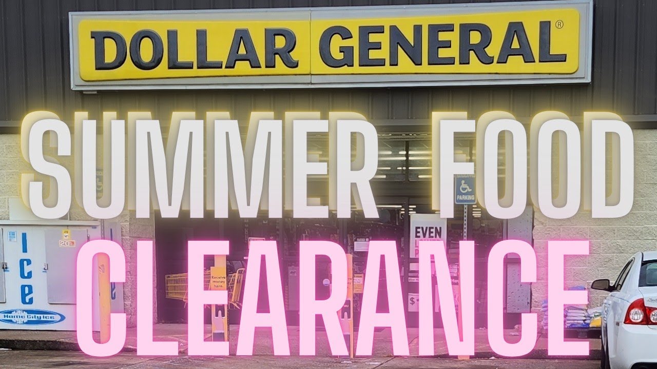 Dollar General Summer BBQ Food Clearance Visuals - YouTube