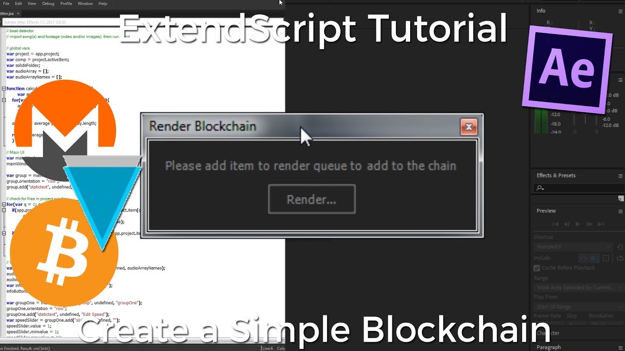 After Effects Scripting Tutorial - Simple Blockchain - YouTube