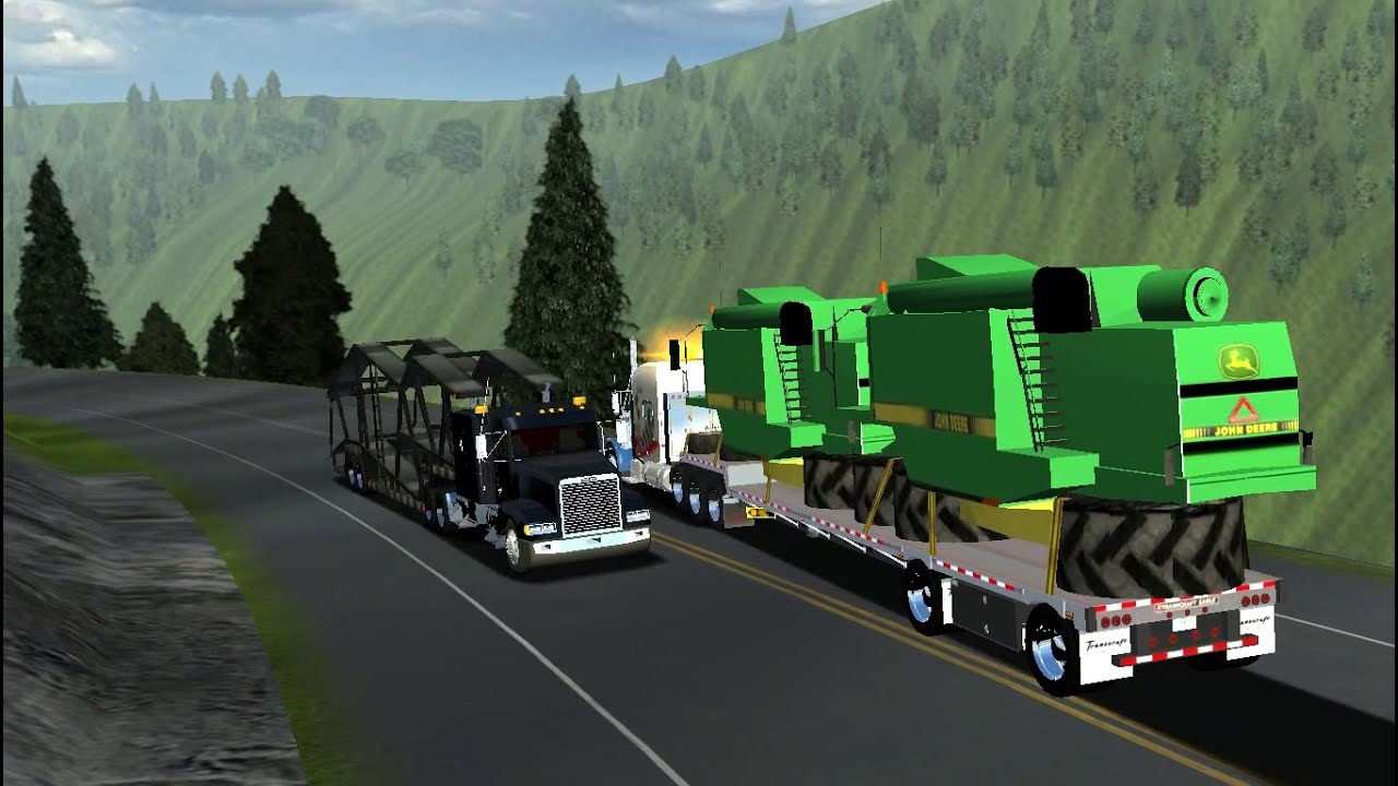 18 WOS HAULIN PETERBILT 379 HEAVY HAUL STEPDECK LOAD IN MEXICO PART2 ...