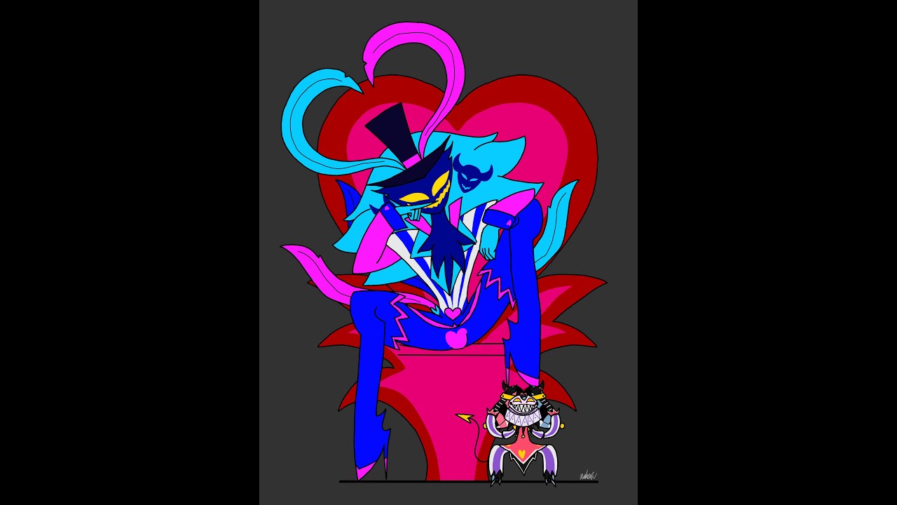 Draw: Fan Art: Asmodeus and Fizzarolli from Helluva Boss - YouTube