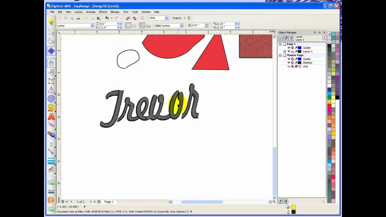 Digitizer MBX Tutorial - Lettering - YouTube