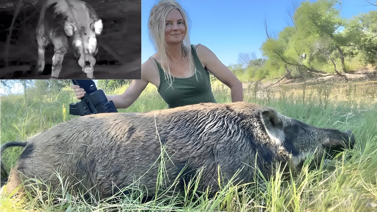 When Feral Hog Hunting Gets Up Close and Personal - YouTube