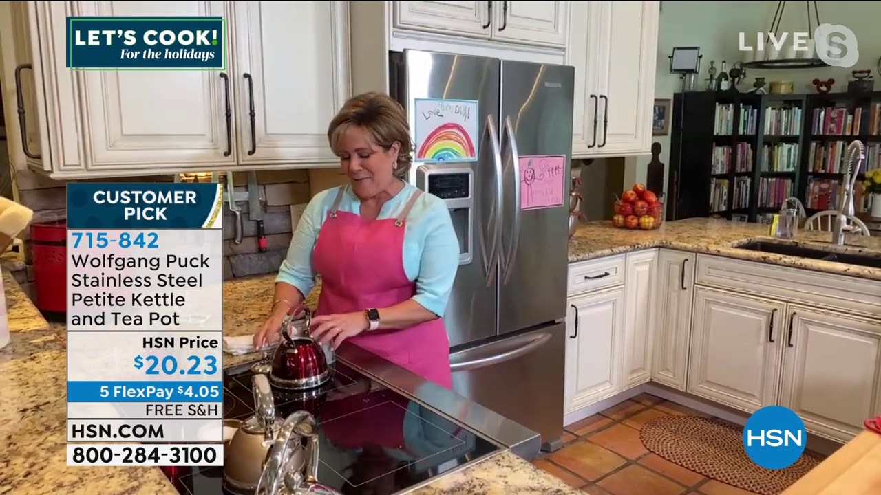 Wolfgang Puck Stainless Steel Petite Kettle and Tea Pot ... - YouTube