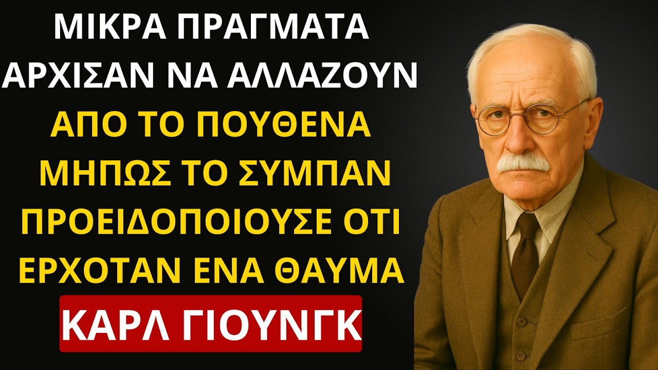 ΟΤΑΝ ΤΟ ΣΥΜΠΑΝ ΔΕΙΧΝΕΙ ΟΤΙ ΤΑ ΘΑΥΜΑΤΑ ΕΙΝΑΙ ΣΤΟΝ ΔΡΟΜΟ – ΚΑΡΛ ΓΙΟΥΝΓΚ ...