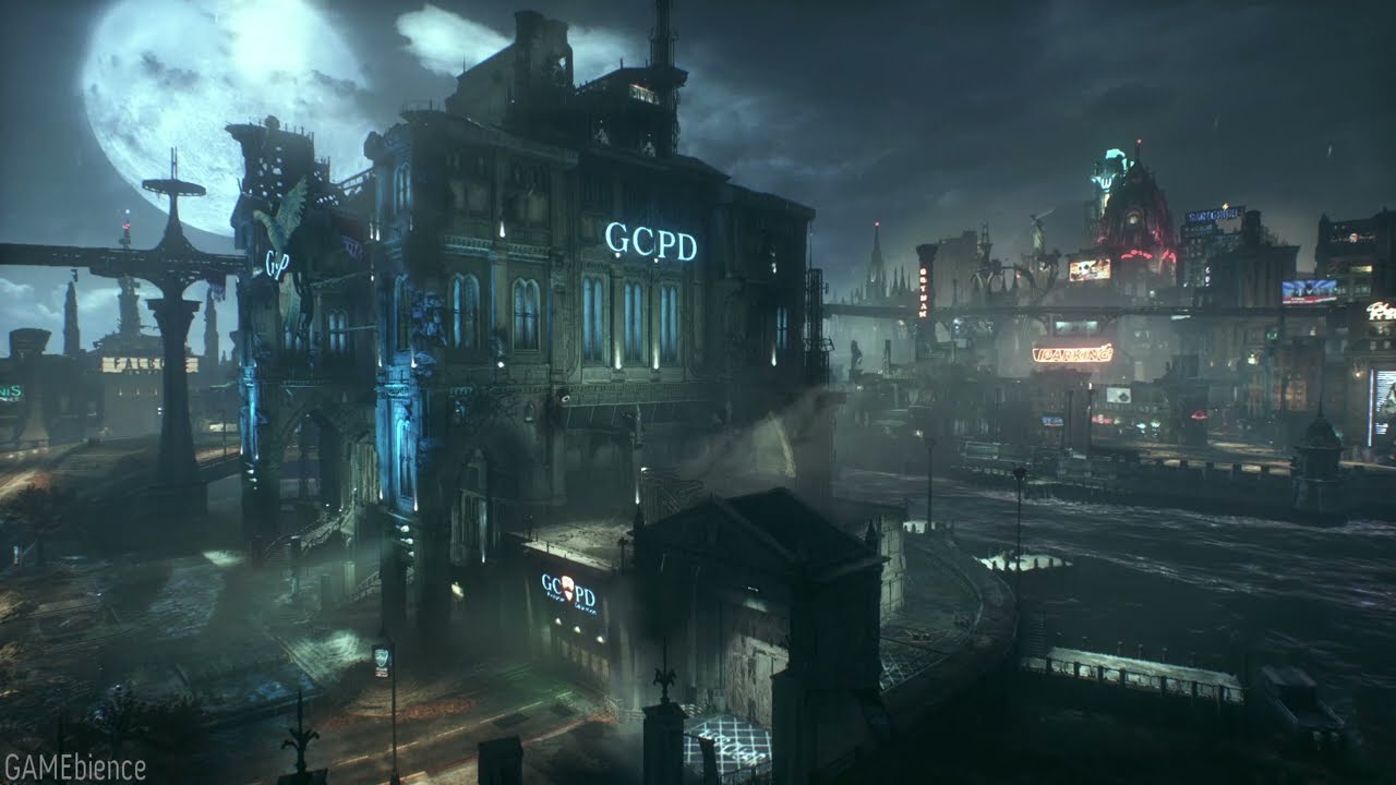 3 Hour - Batman Arkham Knight - GCPD Building Ambience - YouTube