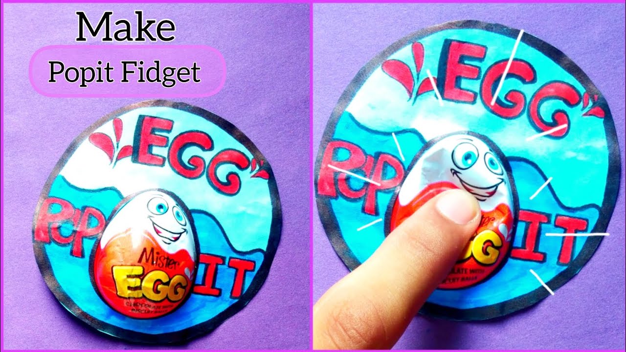 Make Egg Popit Fidget For Fun Activity / Paper Popit Fidget ideas ...