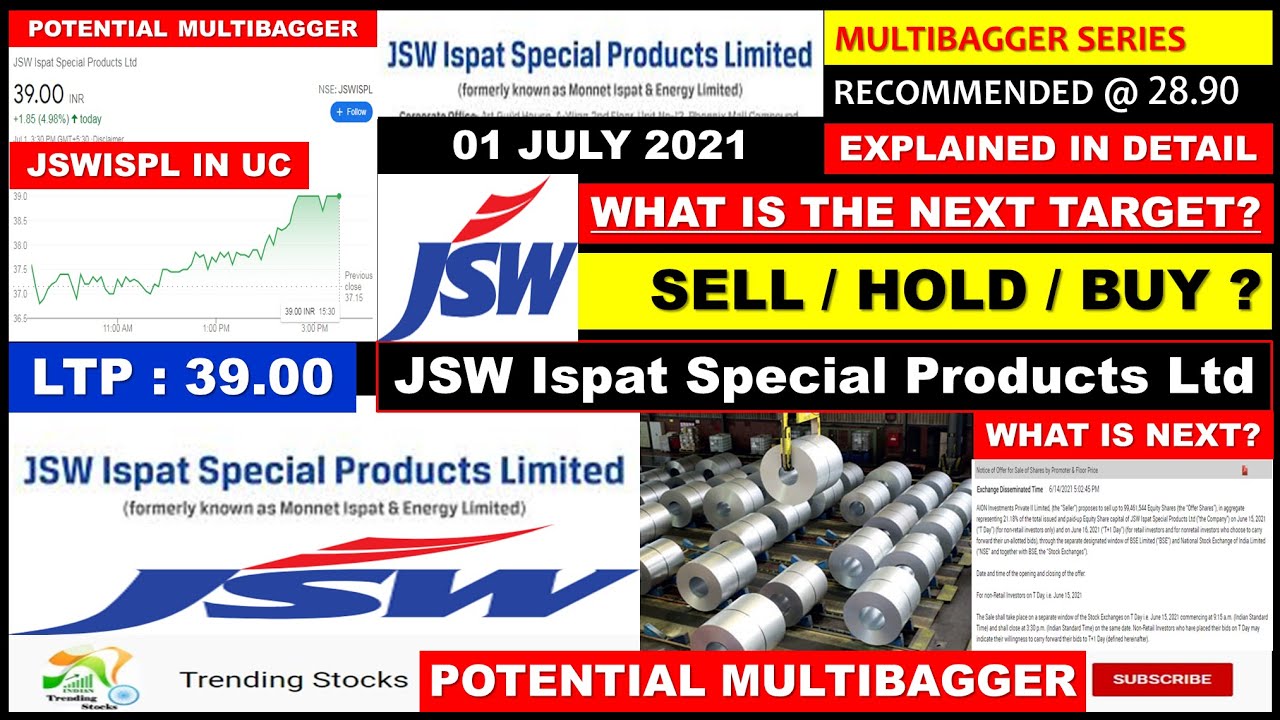 Jsw Ispat special products latest news|JSW Ispat share news today ...
