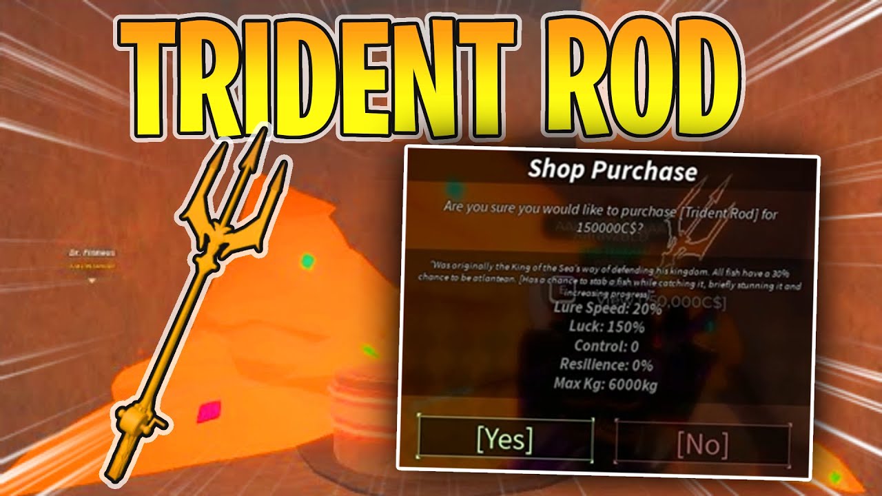 How To GET TRIDENT ROD in FISCH! GET TRIDENT ROD EASY & FAST! (Roblox ...