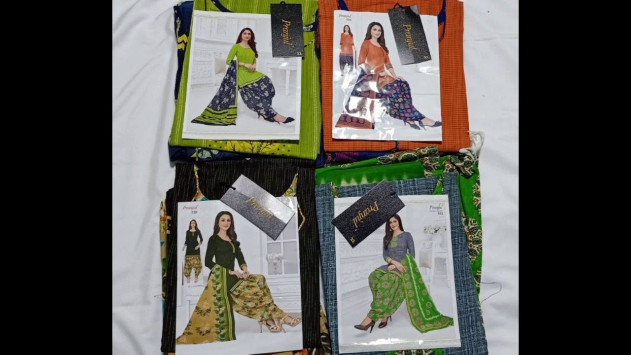 Cotton ready mead pattiyala suit - YouTube