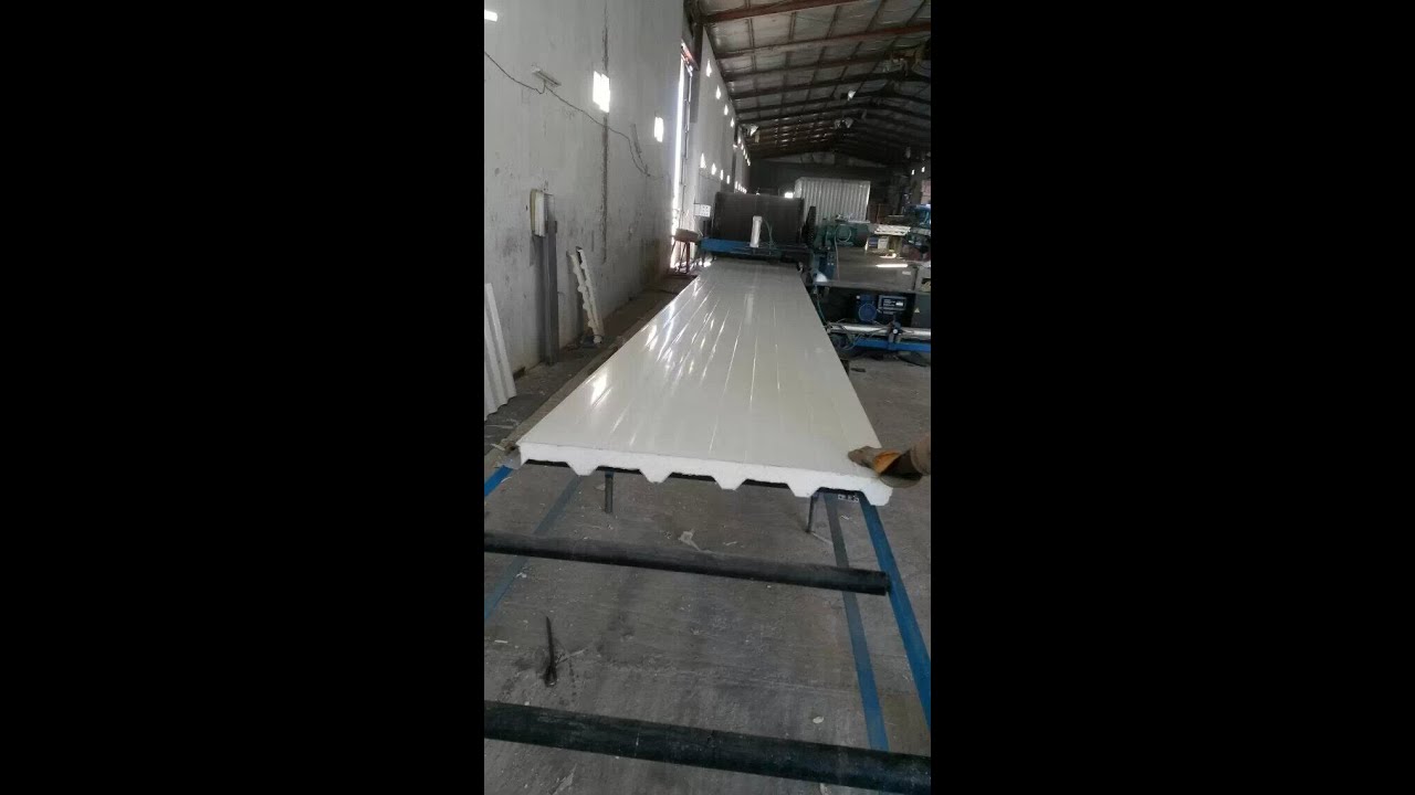 Economical PU Sandwich Panel Making Machine Production Line - YouTube