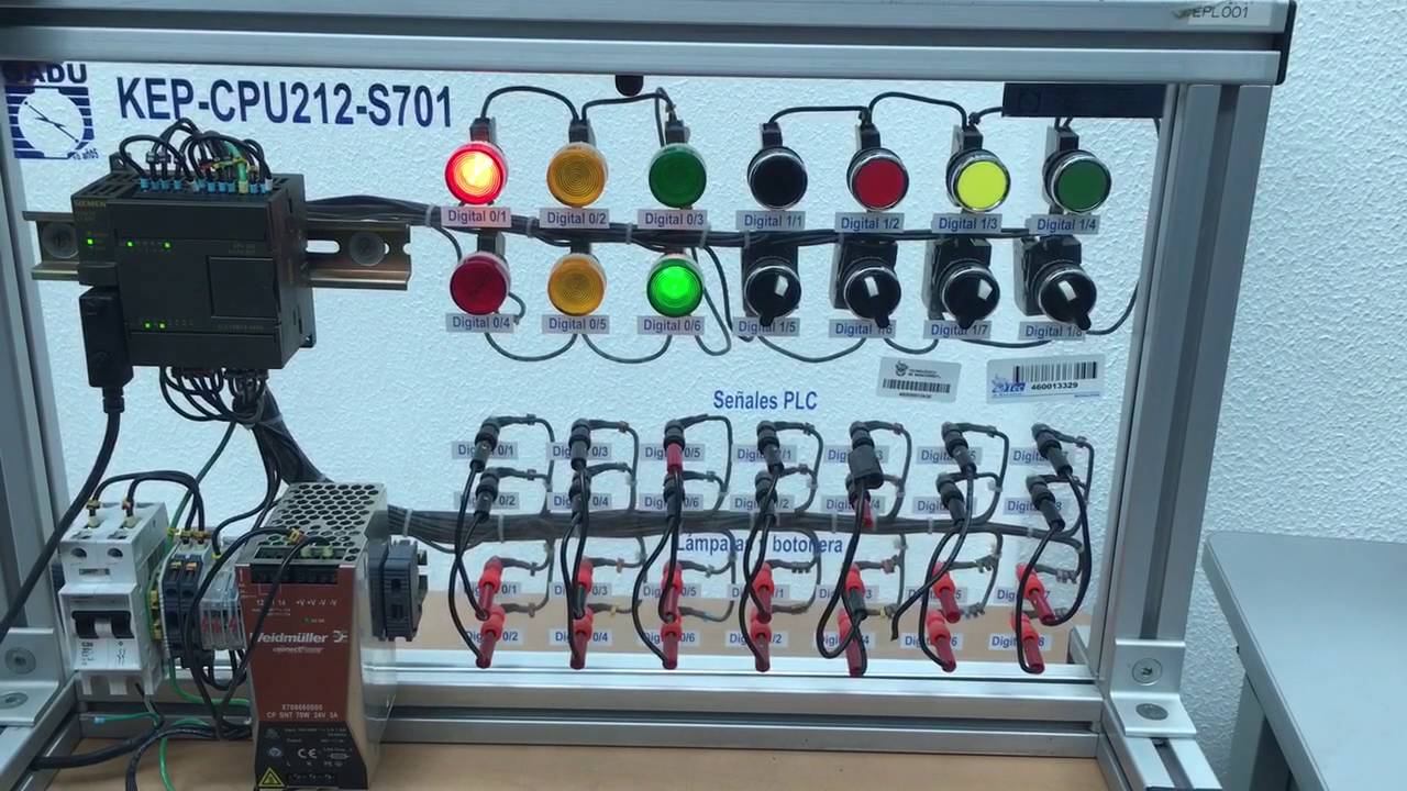Práctica 3: semáforos con PLC - YouTube