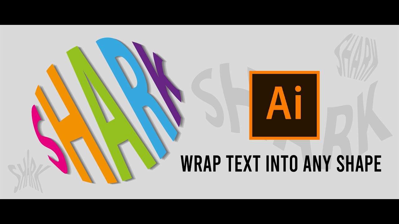 Lets paste wrap text into any shape. Adobe illustrator tutorial - YouTube