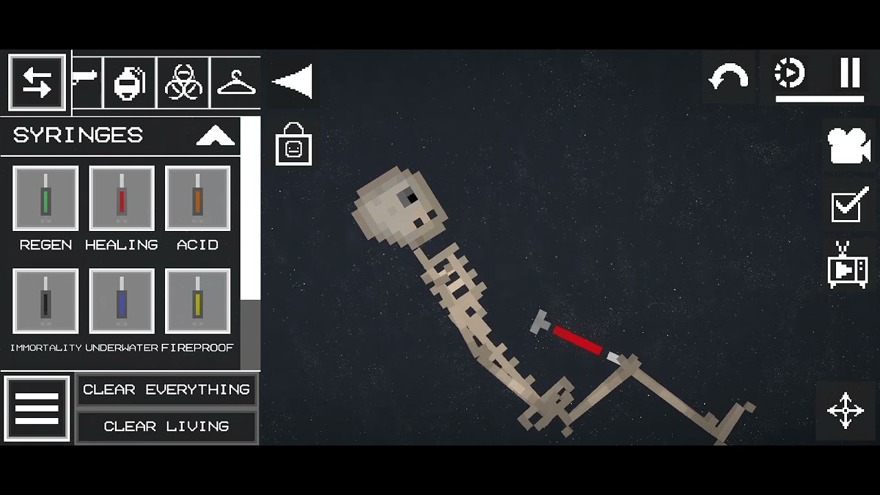 how to make a standing skeleton in melon playground - YouTube