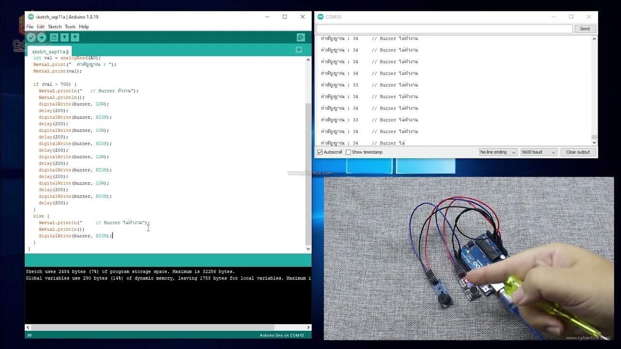 สอนใช้งาน Arduino เซ็นเซอร์ตรวจจับเสียง Sound Sensor Module (Condenser Lay on PCB) - YouTube