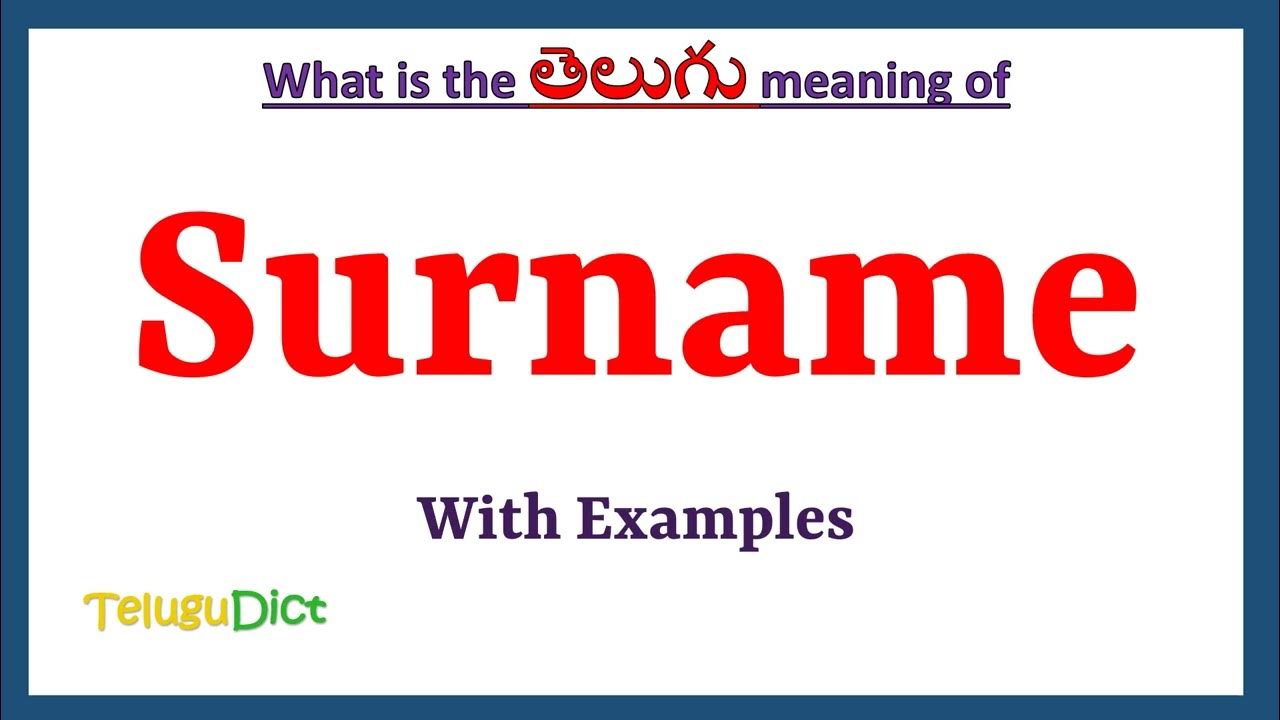 Surname Meaning In Telugu Surname In Telugu Surname In Telugu surname-meaning-in-telugu-surname-in-telugu-surname-in-telugu
