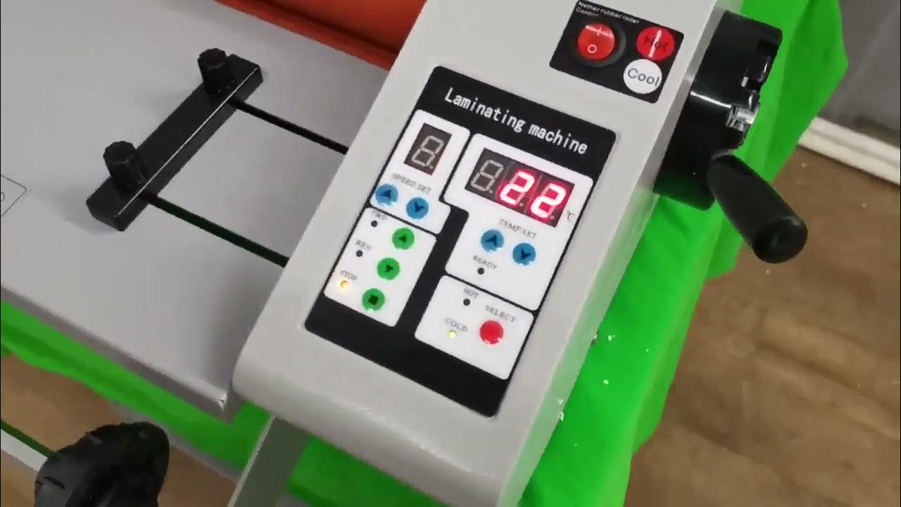 Рулонный ламинатор Bulros FM 480 - YouTube