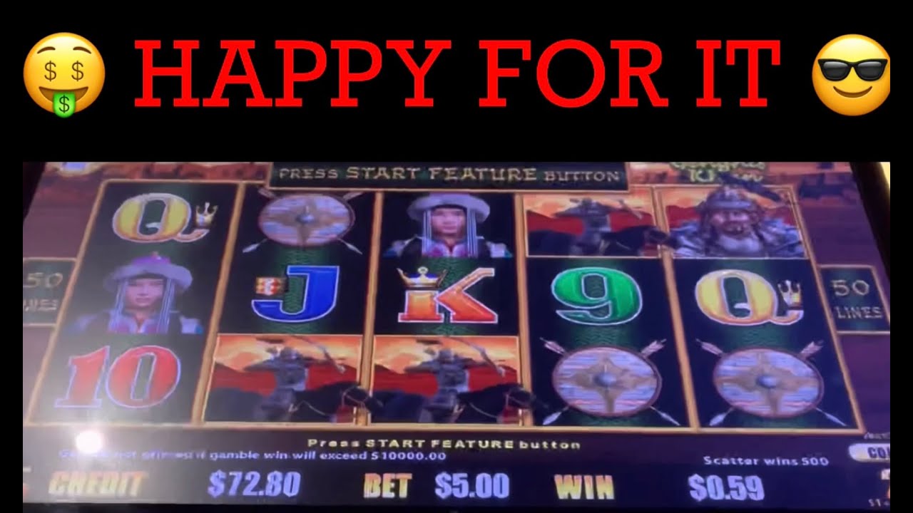 HAPPY FOR IT 😎 GENGHIS KHAN DRAGON LINK SLOT MACHINE 🎰 POKIE WINS - YouTube