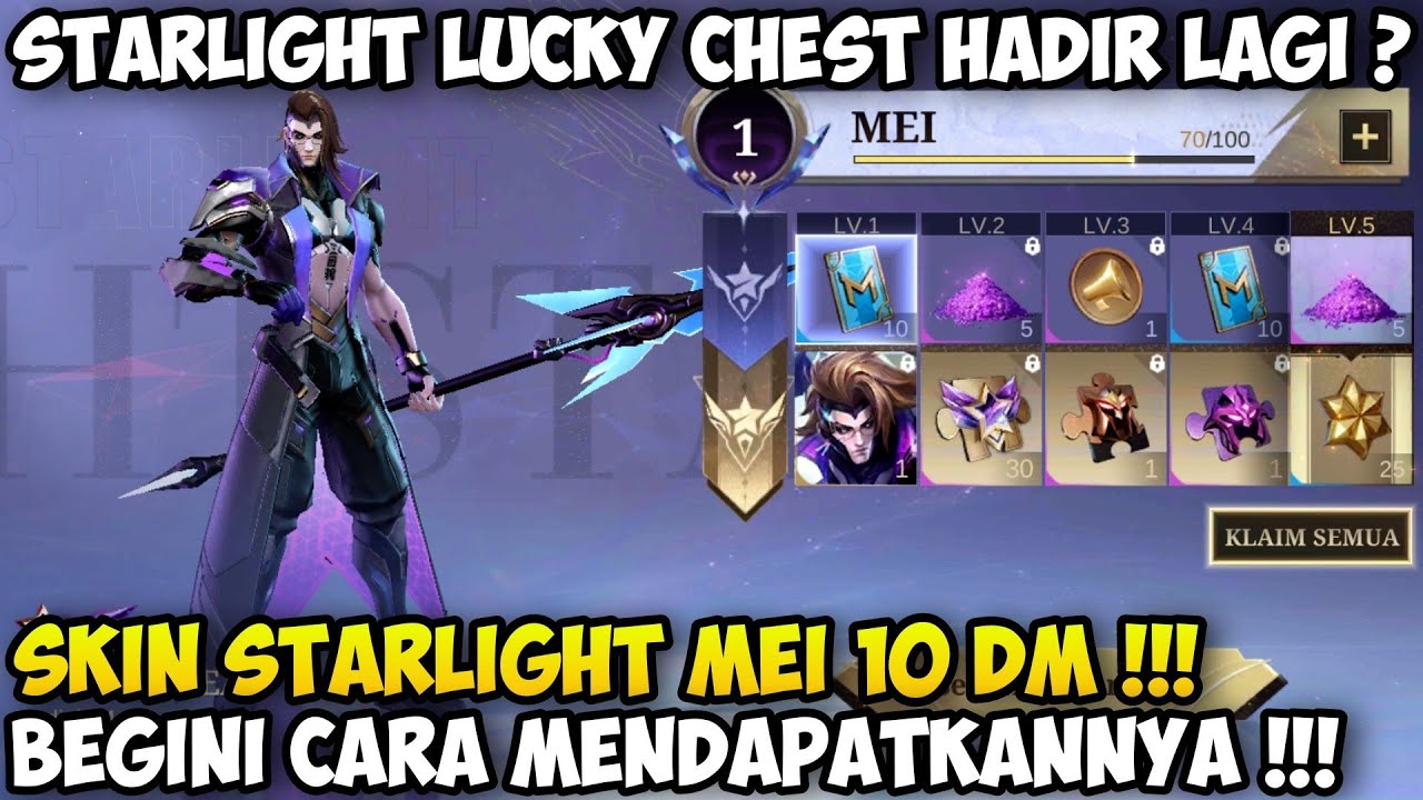 SKIN STARLIGHT MEI MODAL 10 DIAMOND ? APAKAH BISA DAPAT SKIN STARLIGHT ...