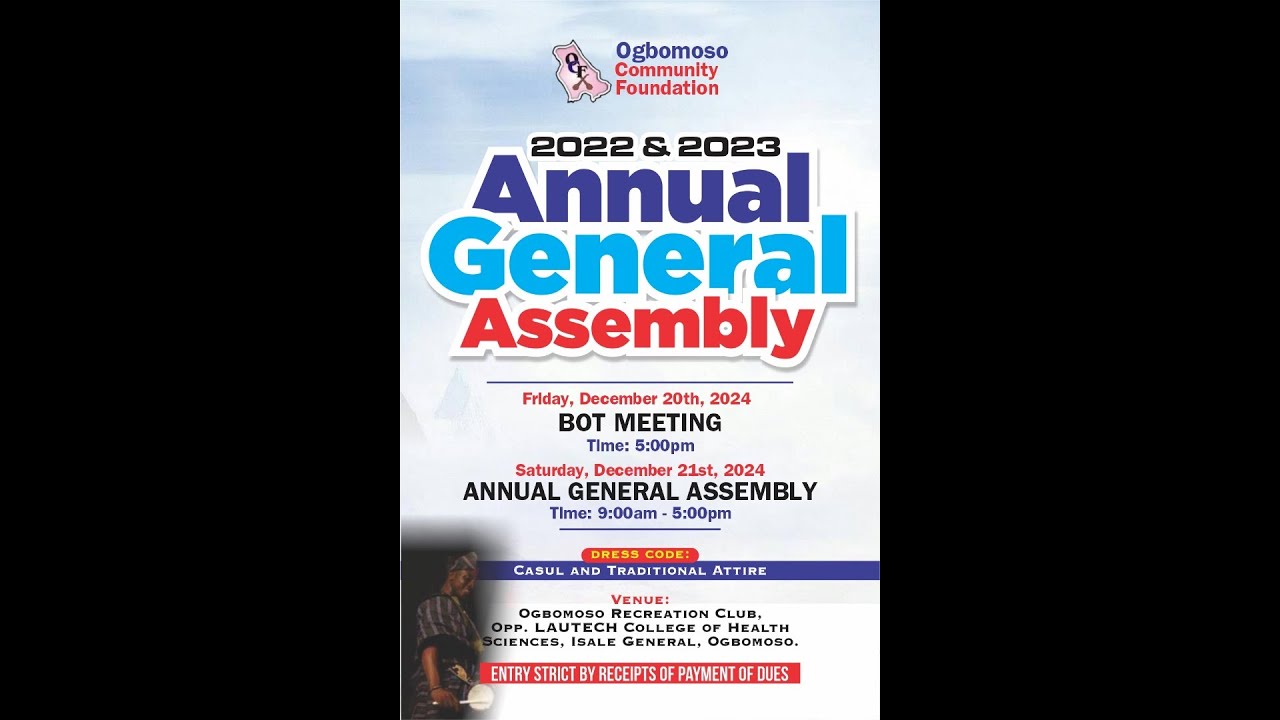 2022 & 2023 Annual General Assembly - YouTube