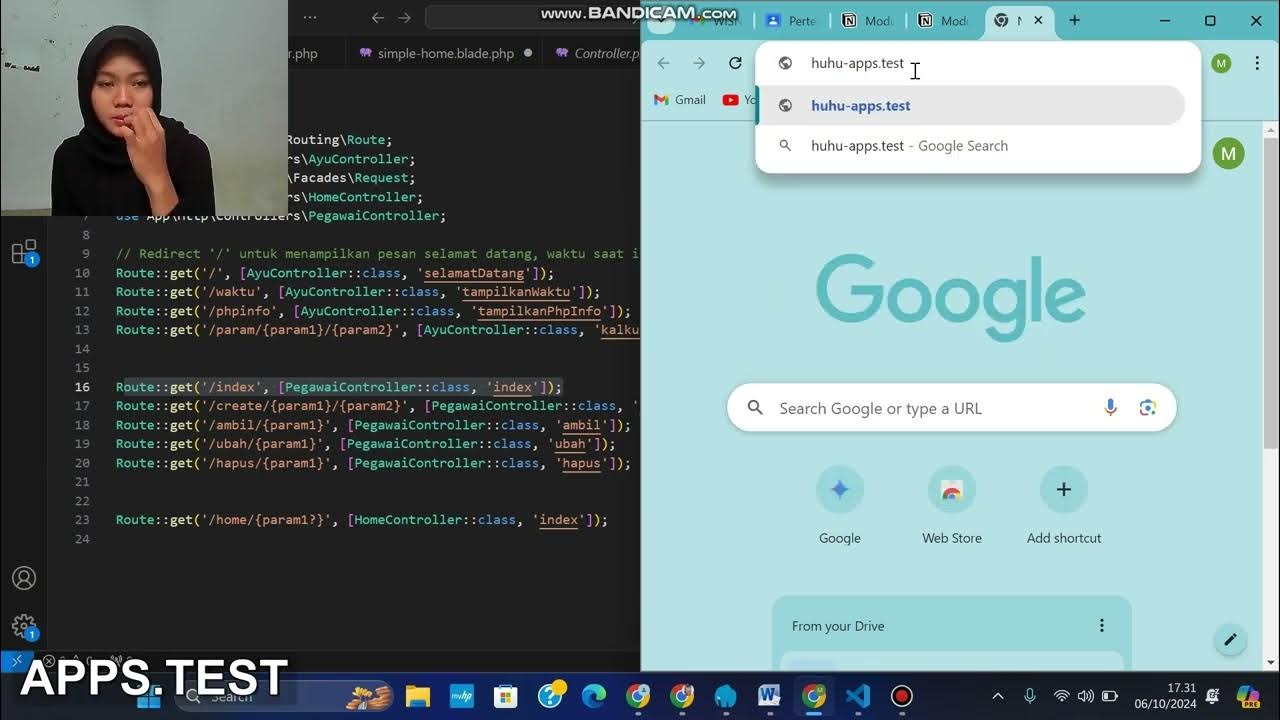 Laravel (Passing data ke view & pengenalan Blade Directive) - YouTube