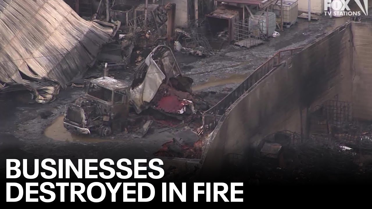 New video: Massive pile of rubble shows Glendale fire aftermath - YouTube