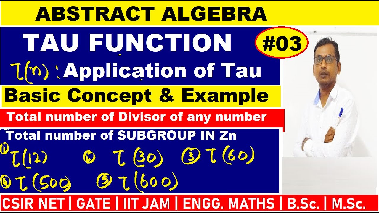 #03 Tau function in Hindi | number of divisor of any number n | find ...