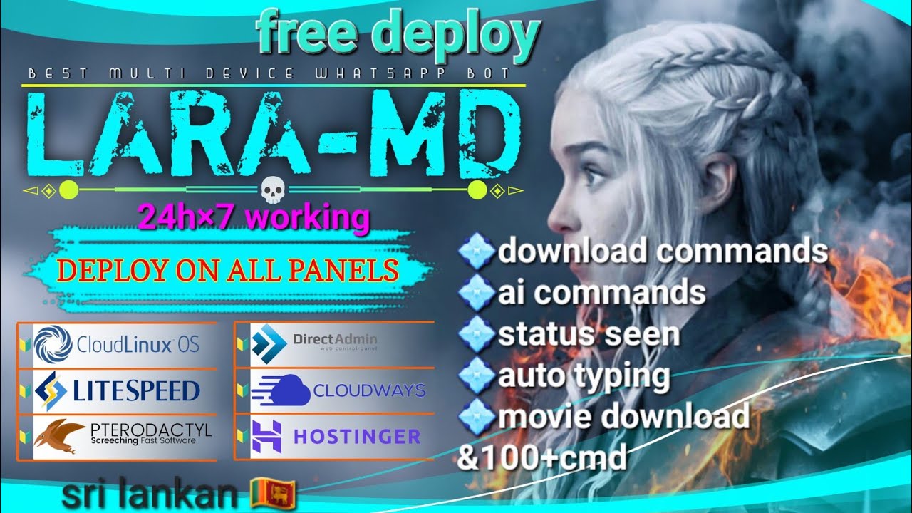 Lara Md Whatsapp Bot Free Deploy In Panel | whatsapp bot | sinhala - YouTube