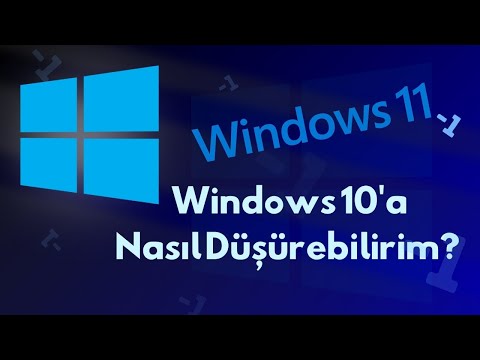 Windows 11'den Windows 10'a Nasıl Geçerim? (Windows 10)