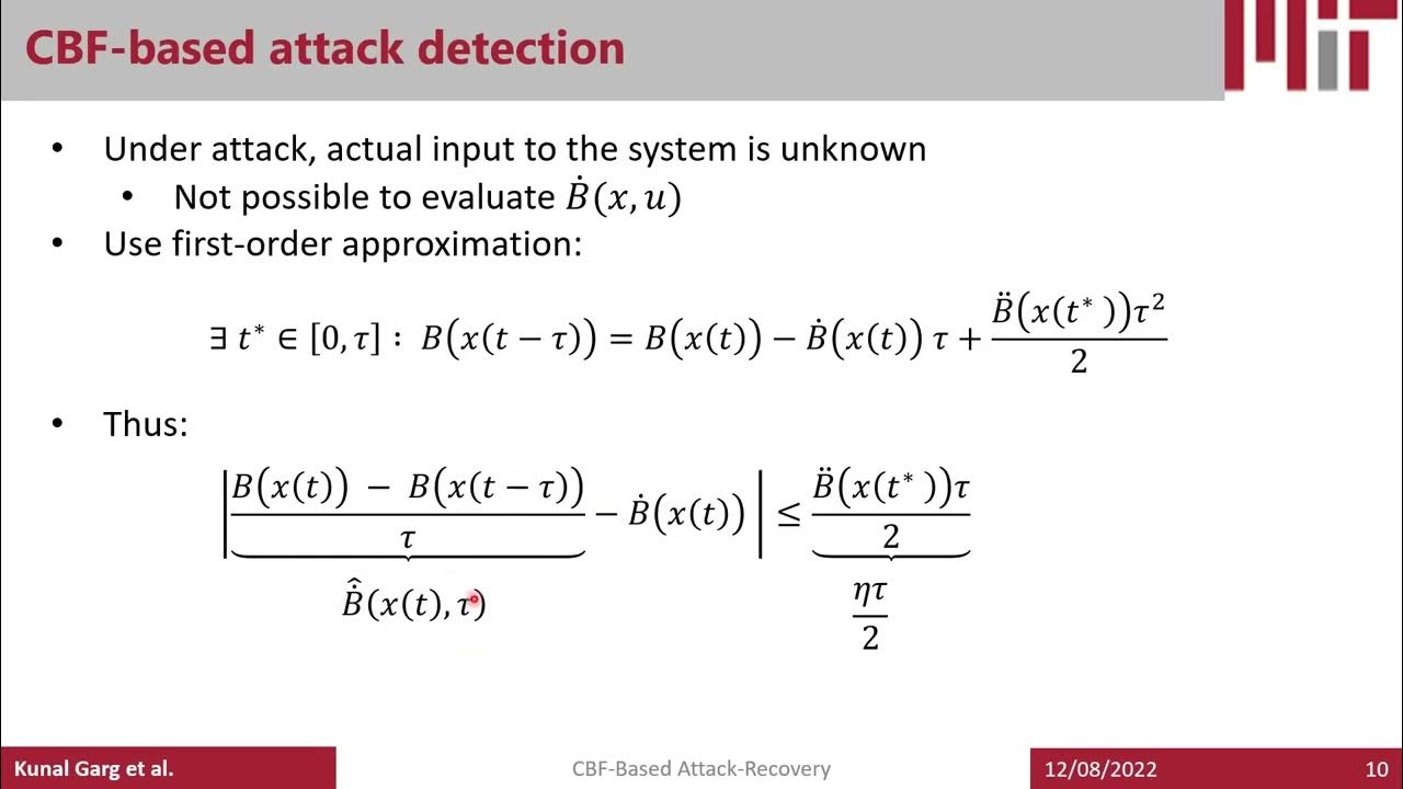 Control barrier function based attack-recovery with provable guarantees - YouTube