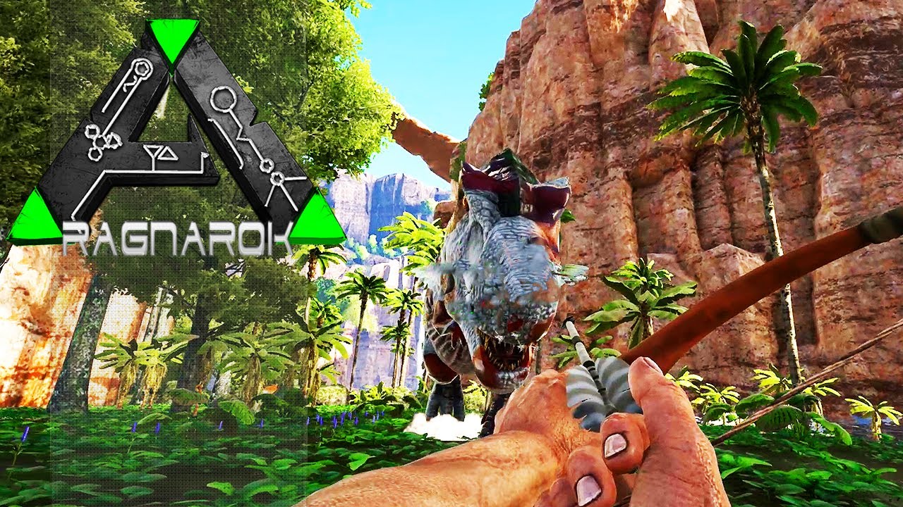 ARK RAGNAROK DLC EP03 - Atacados Pelo Rex Opressor & Hyaenodon! - YouTube
