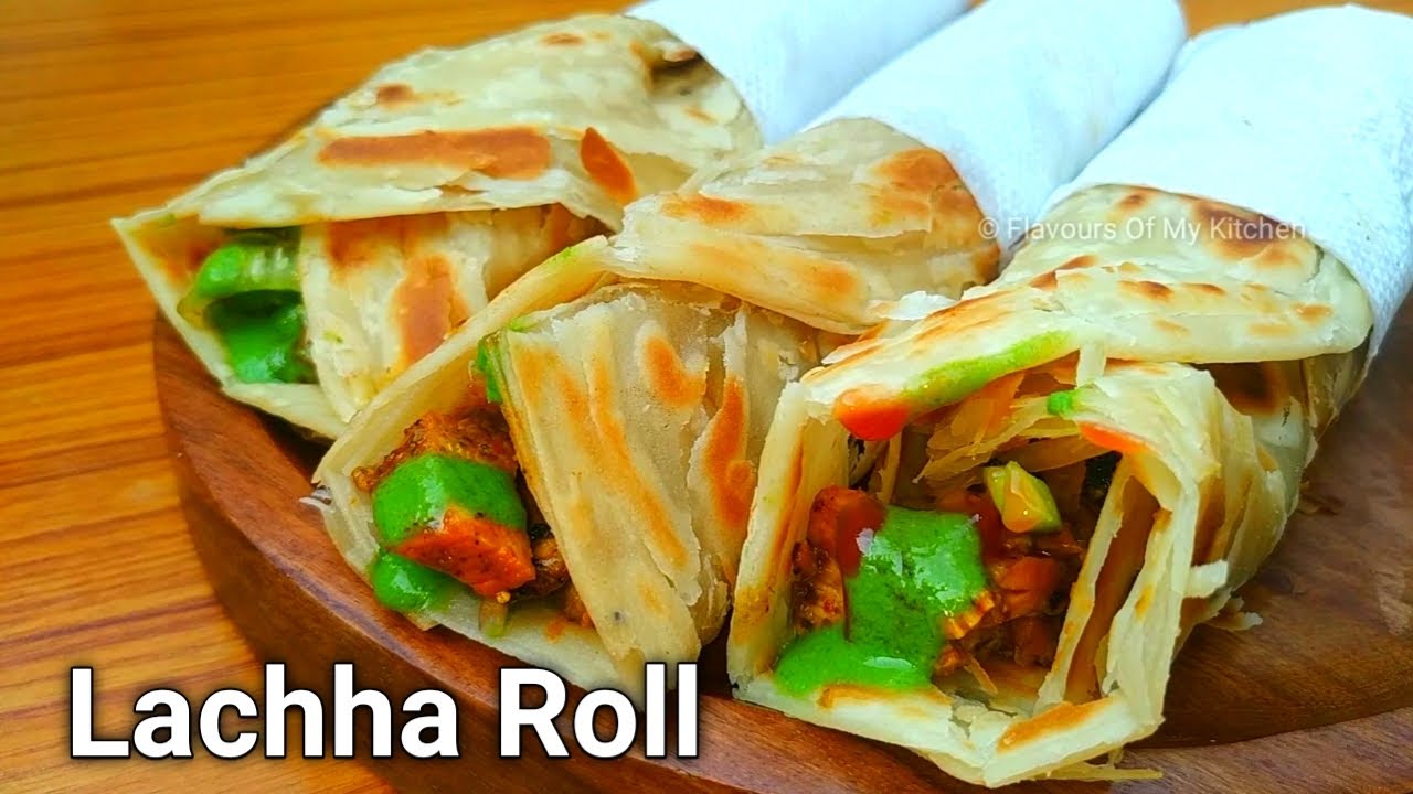Spicy Chicken Lachha Roll - YouTube