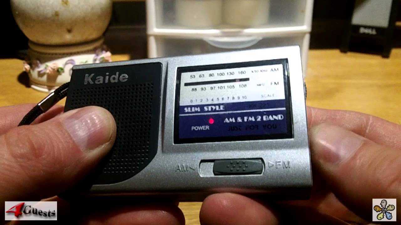 KAIDE KK-221 AM / FM RADIO - YouTube