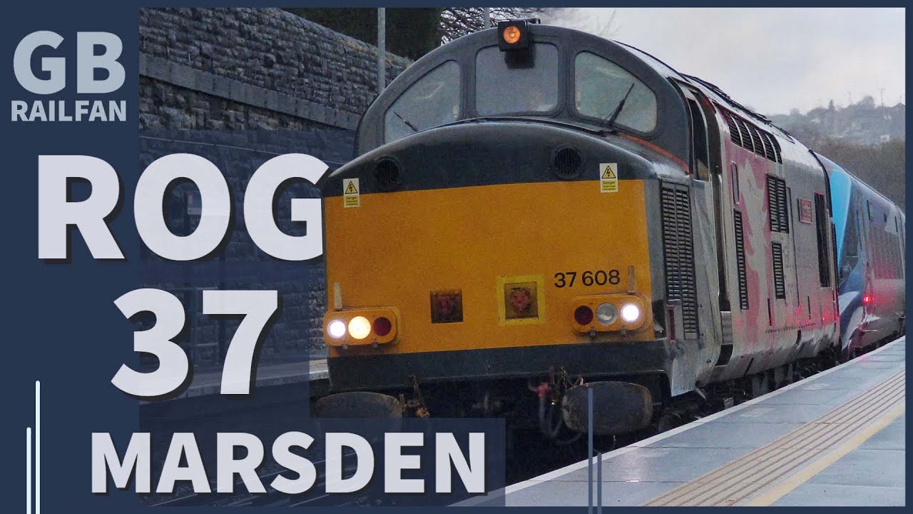 Trains at Marsden including ROG 37 608 'Andromeda' - 19/12/2022 - YouTube