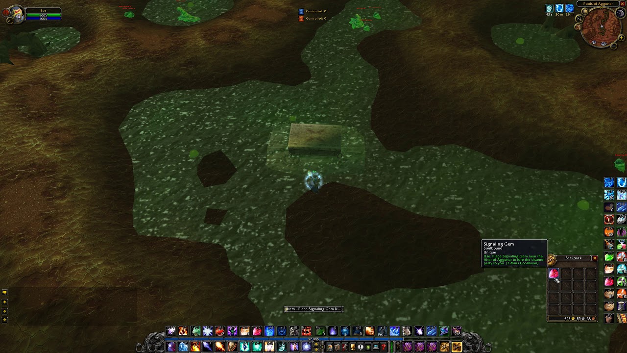 Place Signaling Gem near the Altar of Aggonar to lure the Draenei, WoW ...
