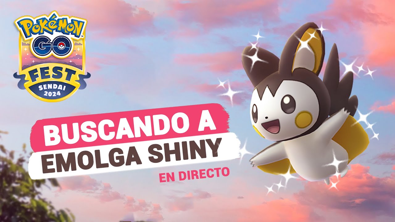 Buscando a Emolga shiny en directo - Pokémon GO [Neludia] - YouTube