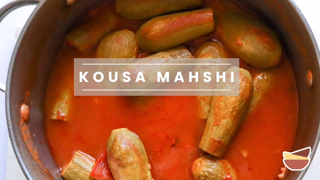 Kousa Mahshi (Lebanese Stuffed Squash) - YouTube