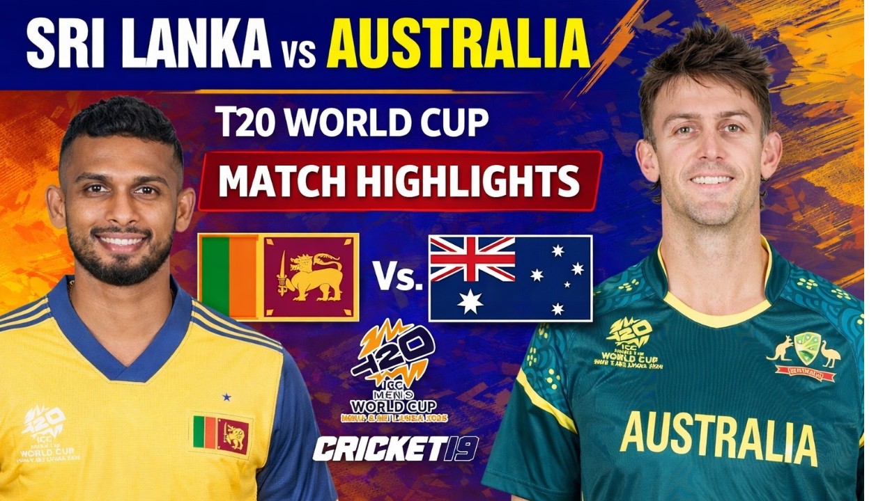 Sri Lanka vs Australia T20 World Cup Match Highlights | ICC World Cup ...