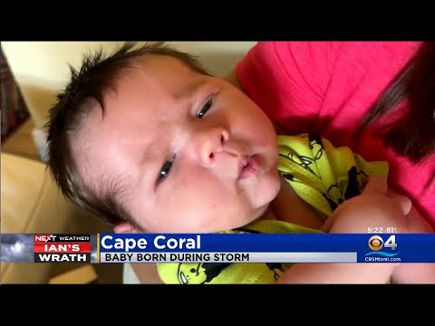Parents Welcome Home Baby Born During Hurricane Ian - YouTube