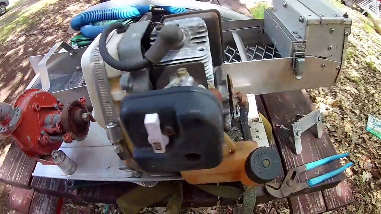 Backpack GOLD dredge repairs (part 1) - YouTube