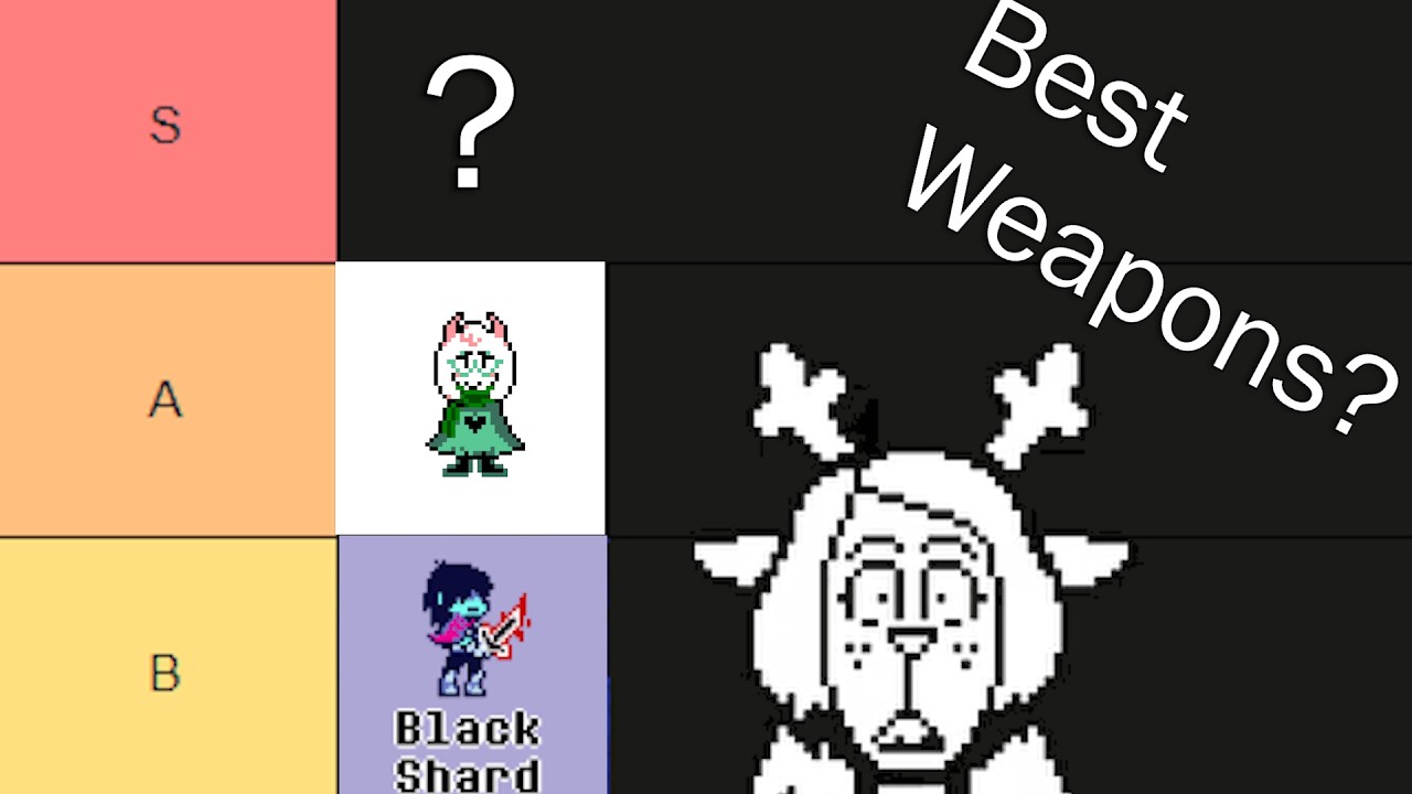 Deltarune Weapons Tierlist Suprisingly Deep - YouTube