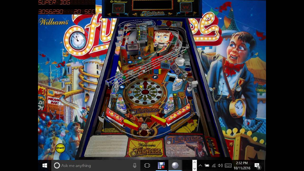 funhouse pinball teasing rudy - YouTube