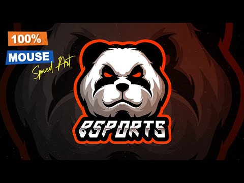 Bear Esports Logo | Speed Art using Adobe Photoshop - YouTube