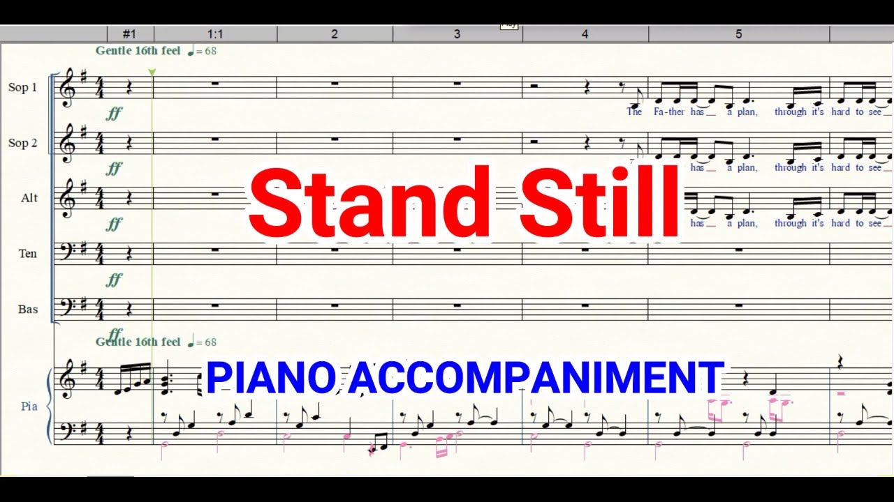 Stand Still Piano Accompaniment - YouTube